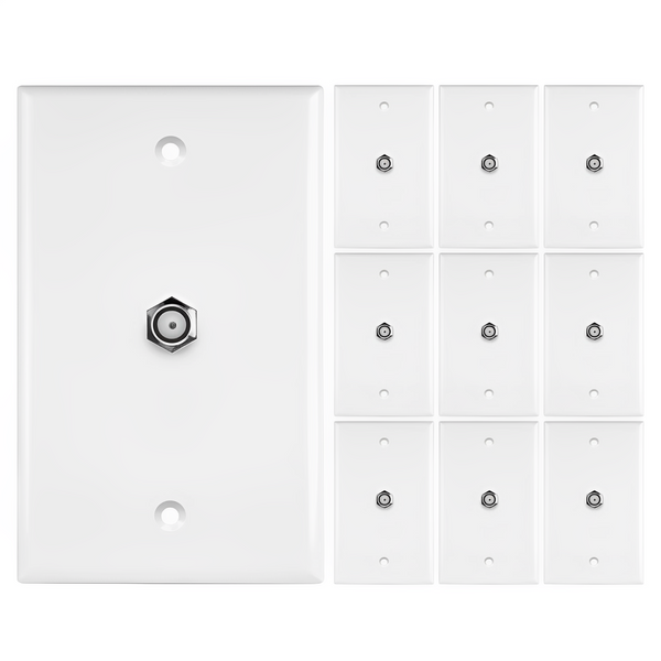 Enerlites CATV Jacks 1 Gang Single F-Type Connector – Sunco Lighting