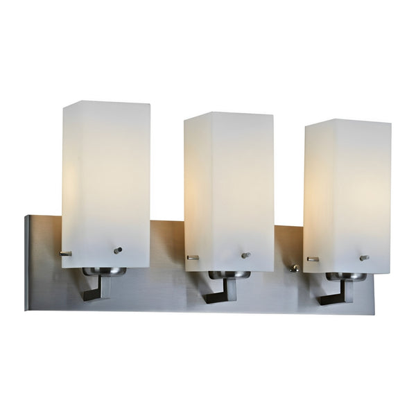 3-Light LED Satin Nickel Vanity Light, 18 Inch, 4488 Series – Sunco ...
