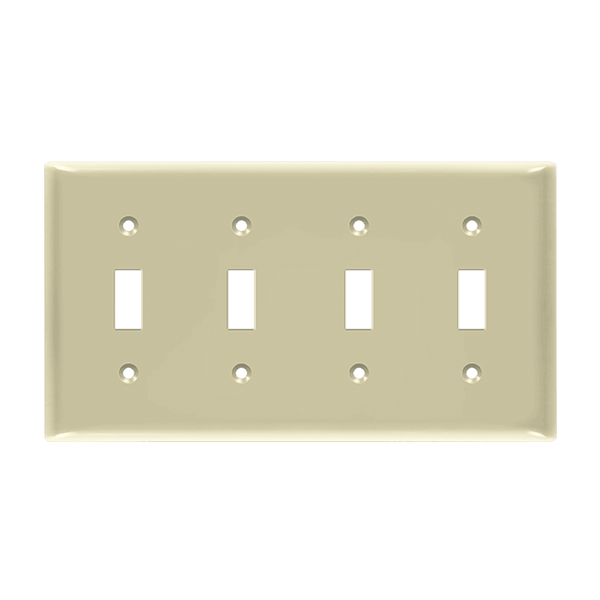 Enerlites Toggle Switch Four-Gang Wall Plate – Sunco Lighting
