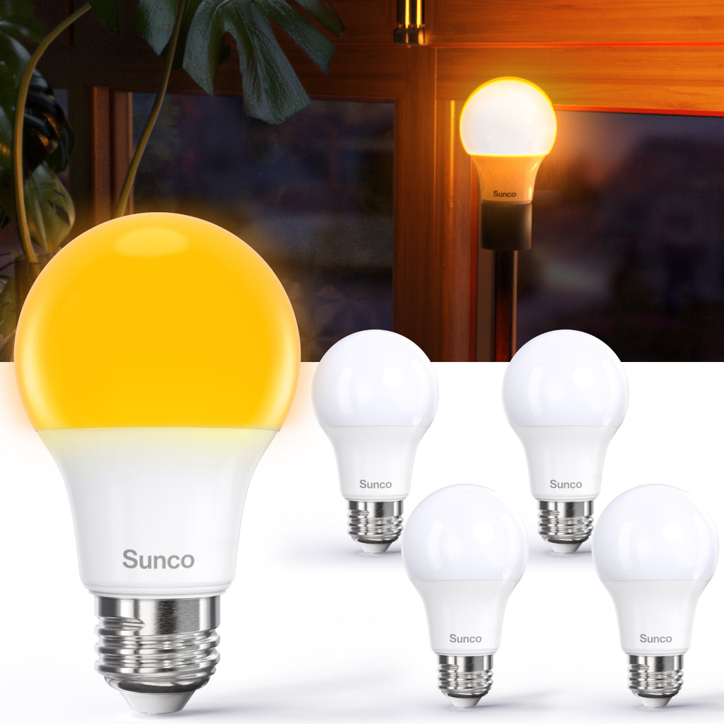A19 LED Bulb, Amber Light | LED LIGHTING | SUNCO – Sunco Lighting