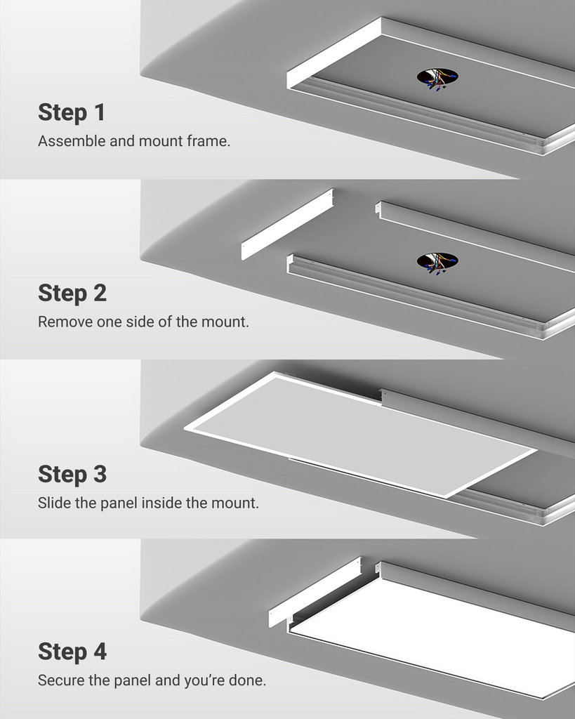 2x4 Panel Surface Mount Kit | LED LIGHTING | SUNCO – Sunco Lighting
