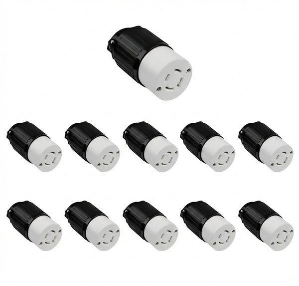 Enerlites Industrial Grade Locking Cord Connector, 20A, L14-20C – Sunco ...