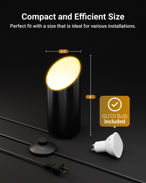 LED Black Floor Can Light Spotlight with Switch | LED LIGHTING | SUNCO ...