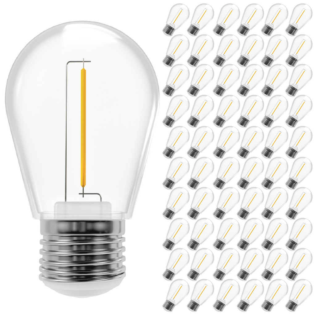S14 LED Bulb, Filament, 75 Lumens – Sunco Lighting