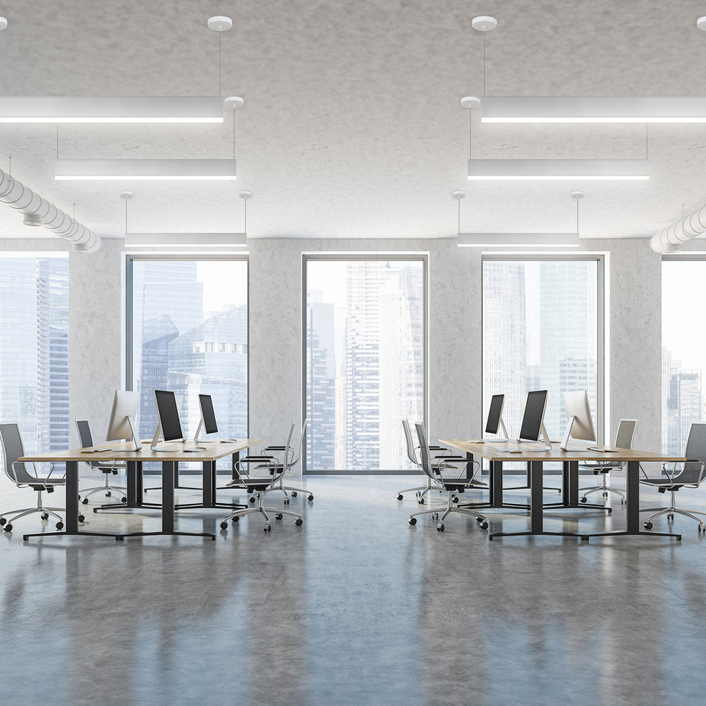 2ft LED Linear Pendant Up/Down Light, 25W/20W/15W, Selectable Wattage ...