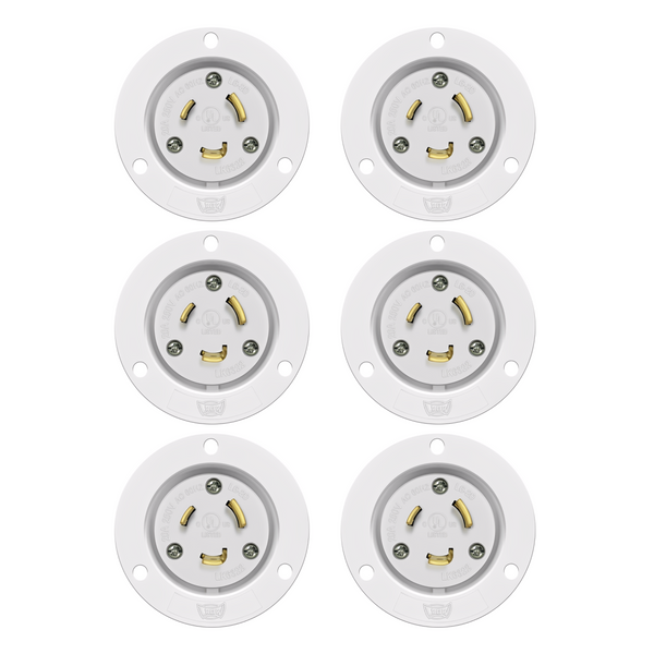 Enerlites Locking Flanged Inlet, 20A, L6-20PFI – Sunco Lighting