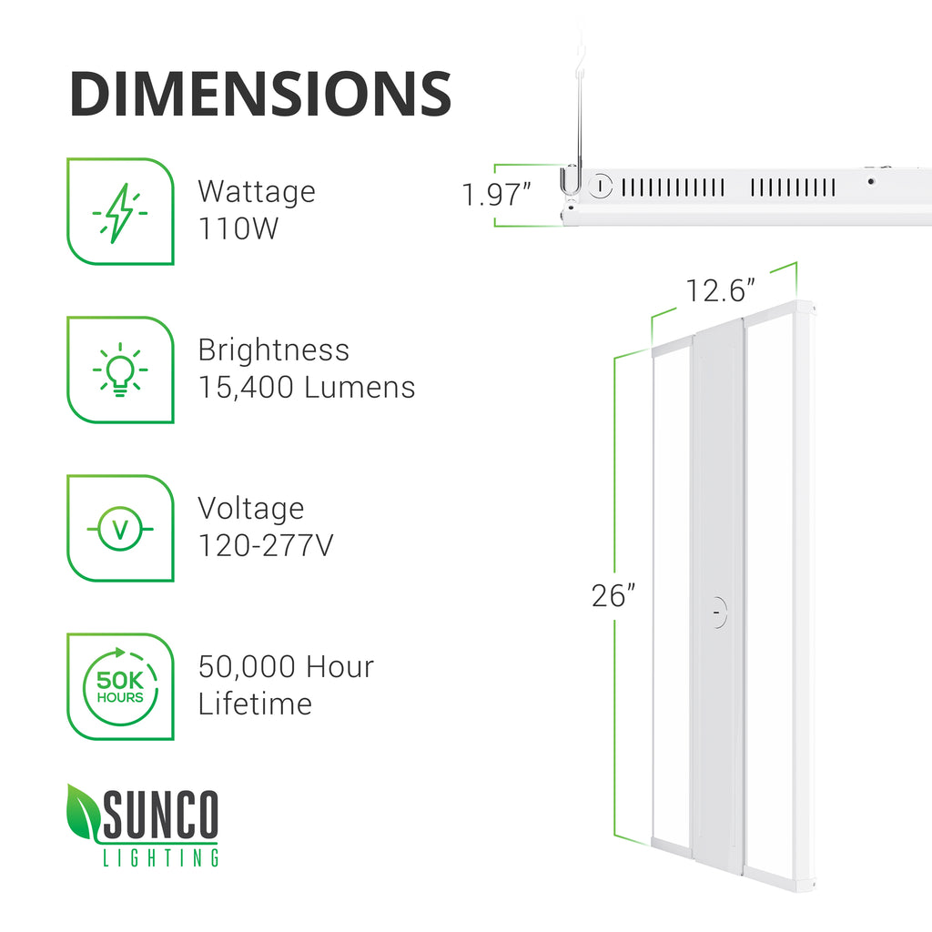 LED Linear High Bay 2ft 110W | LED LIGHTING | SUNCO – Sunco Lighting